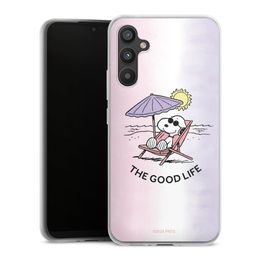 DeinDesign Galaxy A34 5G Handy Silikon H&uuml;lle Case transparent Handyh&uuml;lle Snoopy Official Licensed Product Peanuts Silikon Case