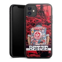 DeinDesign iPhone 11 Handy Gallery Case Handyh&uuml;lle 9H Geh&auml;rtetes Glas R&uuml;ckseite H&uuml;lle 1. Fck Official Licensed Product 1. Fc Kaiserslautern Gallery Case