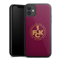 DeinDesign iPhone 11 Handy Gallery Case Handyh&uuml;lle 9H Geh&auml;rtetes Glas R&uuml;ckseite H&uuml;lle 125 Jahre 1. Fc Kaiserslautern 1. Fck Gallery Case
