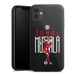 DeinDesign iPhone 11 Handy Gallery Case Handyh&uuml;lle 9H Geh&auml;rtetes Glas R&uuml;ckseite H&uuml;lle Fc Bayern M&uuml;nchen Jamal Musiala Official Licensed Product Gallery Case