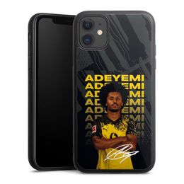 DeinDesign iPhone 11 Handy Gallery Case Handyh&uuml;lle 9H Geh&auml;rtetes Glas R&uuml;ckseite H&uuml;lle Borussia Dortmund Bvb Karim Adeyemi Gallery Case