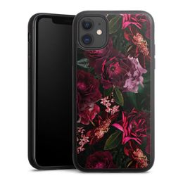 DeinDesign iPhone 11 Handy Gallery Case Handyh&uuml;lle 9H Geh&auml;rtetes Glas R&uuml;ckseite H&uuml;lle Flowers Blossom Rose Gallery Case