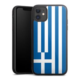 DeinDesign iPhone 11 Handy Gallery Case Handyh&uuml;lle 9H Geh&auml;rtetes Glas R&uuml;ckseite H&uuml;lle Flag Greece Gallery Case