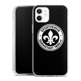 DeinDesign iPhone 12 Handy Silikon H&uuml;lle Case transparent Handyh&uuml;lle Sv Darmstadt 98 Official Licensed Product Logo Silikon Case