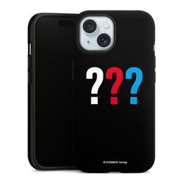 DeinDesign iPhone 15 Handy Panzer Handyh&uuml;lle robuste Outdoor H&uuml;lle Schutzh&uuml;lle matt Official Licensed Product Die Drei ??? Logo Tough Case