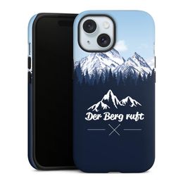 DeinDesign iPhone 15 Handy Panzer Handyh&uuml;lle robuste Outdoor H&uuml;lle Schutzh&uuml;lle matt Wanderlust Sky Mountain Tough Case