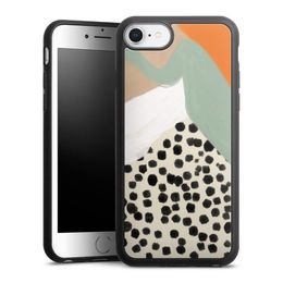 DeinDesign iPhone SE (2020) Handy Gallery Case Handyh&uuml;lle 9H Geh&auml;rtetes Glas R&uuml;ckseite H&uuml;lle Abstract Kunst Boho Gallery Case