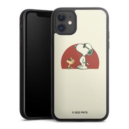DeinDesign iPhone 11 Handy Gallery Case Handyh&uuml;lle 9H Geh&auml;rtetes Glas R&uuml;ckseite H&uuml;lle Official Licensed Product Kindheit Snoopy Gallery Case