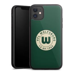 DeinDesign iPhone 11 Handy Gallery Case Handyh&uuml;lle 9H Geh&auml;rtetes Glas R&uuml;ckseite H&uuml;lle 80 Jahre Vfl Wolfsburg Official Licensed Product Gallery Case