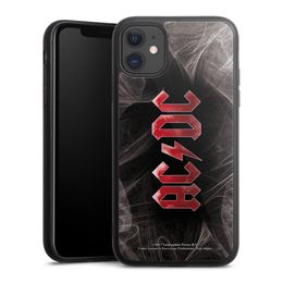 DeinDesign iPhone 11 Handy Gallery Case Handyh&uuml;lle 9H Geh&auml;rtetes Glas R&uuml;ckseite H&uuml;lle Logo Acdc Merchandise Gallery Case