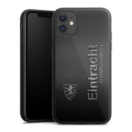 DeinDesign iPhone 11 Handy Gallery Case Handyh&uuml;lle 9H Geh&auml;rtetes Glas R&uuml;ckseite H&uuml;lle Official Licensed Product Eintracht Braunschweig Logo Gallery Case