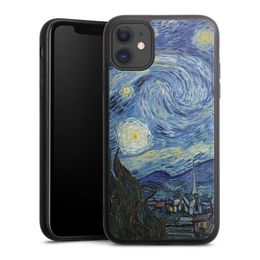 DeinDesign iPhone 11 Handy Gallery Case Handyh&uuml;lle 9H Geh&auml;rtetes Glas R&uuml;ckseite H&uuml;lle The Starry Night Kunst Gallery Case