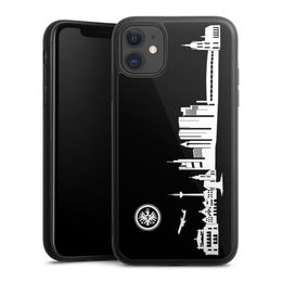 DeinDesign iPhone 11 Handy Gallery Case Handyh&uuml;lle 9H Geh&auml;rtetes Glas R&uuml;ckseite H&uuml;lle Skyline Sge Eintracht Frankfurt Gallery Case