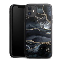 DeinDesign iPhone 11 Handy Gallery Case Handyh&uuml;lle 9H Geh&auml;rtetes Glas R&uuml;ckseite H&uuml;lle Marble Glitzer Trends Gallery Case