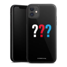 DeinDesign iPhone 11 Handy Gallery Case Handyh&uuml;lle 9H Geh&auml;rtetes Glas R&uuml;ckseite H&uuml;lle Official Licensed Product Die Drei ??? Logo Gallery Case
