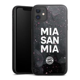 DeinDesign iPhone 11 Handy Gallery Case Handyh&uuml;lle 9H Geh&auml;rtetes Glas R&uuml;ckseite H&uuml;lle Mia San Mia Girl Style Fc Bayern M&uuml;nchen Gallery Case