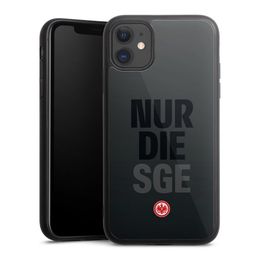 DeinDesign iPhone 11 Handy Gallery Case Handyh&uuml;lle 9H Geh&auml;rtetes Glas R&uuml;ckseite H&uuml;lle Sge Official Licensed Product Eintracht Frankfurt Gallery Case