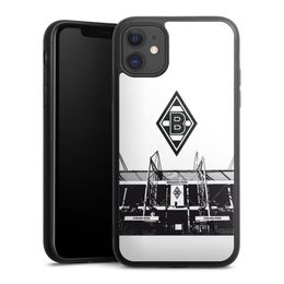 DeinDesign iPhone 11 Handy Gallery Case Handyh&uuml;lle 9H Geh&auml;rtetes Glas R&uuml;ckseite H&uuml;lle Die Fohlen Stadium Borussia M&ouml;nchengladbach Gallery Case