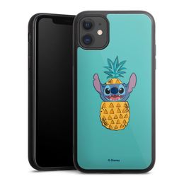 DeinDesign iPhone 11 Handy Gallery Case Handyh&uuml;lle 9H Geh&auml;rtetes Glas R&uuml;ckseite H&uuml;lle Pineapple Lilo & Stitch Disney Gallery Case