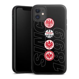 DeinDesign iPhone 11 Handy Gallery Case Handyh&uuml;lle 9H Geh&auml;rtetes Glas R&uuml;ckseite H&uuml;lle Eagle Logo Eintracht Frankfurt Gallery Case