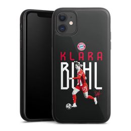 DeinDesign iPhone 11 Handy Gallery Case Handyh&uuml;lle 9H Geh&auml;rtetes Glas R&uuml;ckseite H&uuml;lle Fc Bayern M&uuml;nchen Klara B&uuml;hl Official Licensed Product Gallery Case