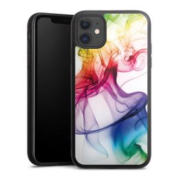 DeinDesign iPhone 11 Handy Gallery Case Handyh&uuml;lle 9H Geh&auml;rtetes Glas R&uuml;ckseite H&uuml;lle Colour Water Rainbow Gallery Case