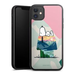 DeinDesign iPhone 11 Handy Gallery Case Handyh&uuml;lle 9H Geh&auml;rtetes Glas R&uuml;ckseite H&uuml;lle Official Licensed Product Snoopy Peanuts Gallery Case