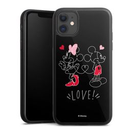 DeinDesign iPhone 11 Handy Gallery Case Handyh&uuml;lle 9H Geh&auml;rtetes Glas R&uuml;ckseite H&uuml;lle Disney Love Gallery Case