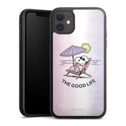 DeinDesign iPhone 11 Handy Gallery Case Handyh&uuml;lle 9H Geh&auml;rtetes Glas R&uuml;ckseite H&uuml;lle Snoopy Official Licensed Product Peanuts Gallery Case