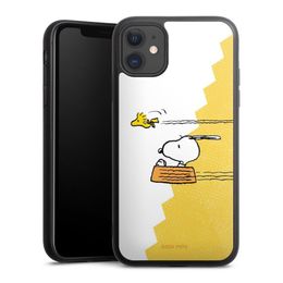 DeinDesign iPhone 11 Handy Gallery Case Handyh&uuml;lle 9H Geh&auml;rtetes Glas R&uuml;ckseite H&uuml;lle Peanuts Snoopy Children Gallery Case