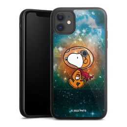 DeinDesign iPhone 11 Handy Gallery Case Handyh&uuml;lle 9H Geh&auml;rtetes Glas R&uuml;ckseite H&uuml;lle Astronaut Snoopy Official Licensed Product Gallery Case