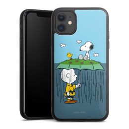 DeinDesign iPhone 11 Handy Gallery Case Handyh&uuml;lle 9H Geh&auml;rtetes Glas R&uuml;ckseite H&uuml;lle Peanuts Children Snoopy Gallery Case