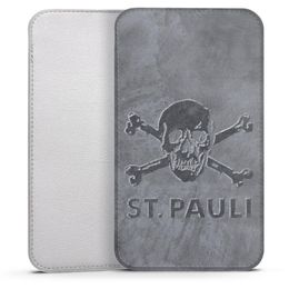 DeinDesign iPhone 16 Pro Max Handy H&uuml;lle Tasche Sleeve Socke Schutzh&uuml;lle Logo Fc St. Pauli Concrete Sleeve
