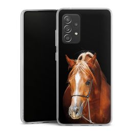 DeinDesign Galaxy A52s 5G Handy Silikon H&uuml;lle Case transparent Handyh&uuml;lle Horse Mare Hobby Silikon Case