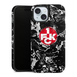 DeinDesign iPhone 15 Handy Panzer Handyh&uuml;lle robuste Outdoor H&uuml;lle Schutzh&uuml;lle matt Coat Of Arms 1. Fc Kaiserslautern Muster Tough Case