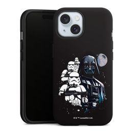 DeinDesign iPhone 15 Handy Panzer Handyh&uuml;lle robuste Outdoor H&uuml;lle Schutzh&uuml;lle matt Weltall Star Wars Movie Tough Case