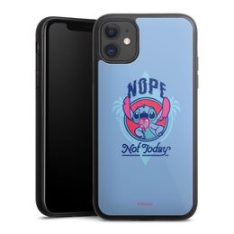 DeinDesign iPhone 11 Handy Gallery Case Handyh&uuml;lle 9H Geh&auml;rtetes Glas R&uuml;ckseite H&uuml;lle Sayings Lilo & Stitch Disney Gallery Case