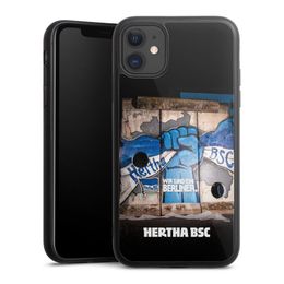 DeinDesign iPhone 11 Handy Gallery Case Handyh&uuml;lle 9H Geh&auml;rtetes Glas R&uuml;ckseite H&uuml;lle Hertha Bsc Wall Official Licensed Product Gallery Case
