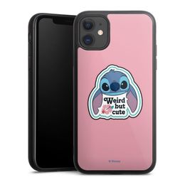 DeinDesign iPhone 11 Handy Gallery Case Handyh&uuml;lle 9H Geh&auml;rtetes Glas R&uuml;ckseite H&uuml;lle Lilo & Stitch Sayings Disney Gallery Case