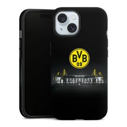 DeinDesign iPhone 15 Handy Panzer Handyh&uuml;lle robuste Outdoor H&uuml;lle Schutzh&uuml;lle matt Borussia Dortmund Stadium Bvb Tough Case