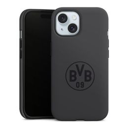 DeinDesign iPhone 15 Handy Panzer Handyh&uuml;lle robuste Outdoor H&uuml;lle Schutzh&uuml;lle matt Bvb Borussia Dortmund Logo Tough Case