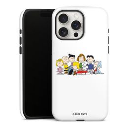DeinDesign iPhone 15 Pro Max Handy Panzer Handyh&uuml;lle robuste Outdoor H&uuml;lle Schutzh&uuml;lle matt Merchandise Kindheit Peanuts Tough Case