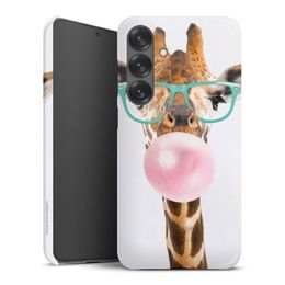 DeinDesign Galaxy S25+ Handy Premium Case Smartphone Handyh&uuml;lle Schutzh&uuml;lle gl&auml;nzend Giraffe Animals Glasses Premium Case