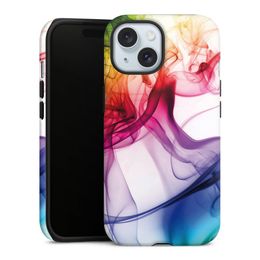 DeinDesign iPhone 15 Handy Panzer Handyh&uuml;lle robuste Outdoor H&uuml;lle Schutzh&uuml;lle matt Rainbow Colour Water Tough Case