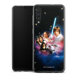 DeinDesign Galaxy A50 Handy Silikon H&uuml;lle Case transparent Handyh&uuml;lle Star Wars Lightsaber Merchandise Silikon Case