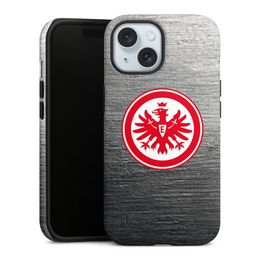 DeinDesign iPhone 15 Handy Panzer Handyh&uuml;lle robuste Outdoor H&uuml;lle Schutzh&uuml;lle matt Eintracht Frankfurt Sge Logo Tough Case