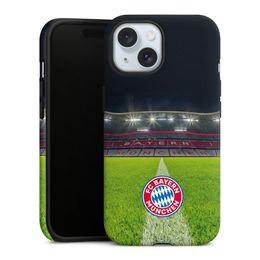 DeinDesign iPhone 15 Handy Panzer Handyh&uuml;lle robuste Outdoor H&uuml;lle Schutzh&uuml;lle matt Stadium Fc Bayern M&uuml;nchen Fcb Tough Case