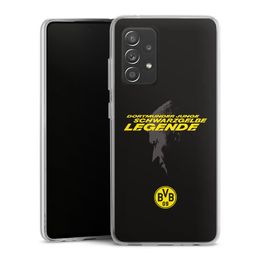 DeinDesign Galaxy A52s 5G Handy Silikon H&uuml;lle Case transparent Handyh&uuml;lle Borussia Dortmund Bvb Marco Reus Silikon Case