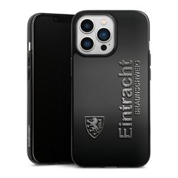 DeinDesign iPhone 13 Pro Handy Silikon H&uuml;lle Case schwarz Handyh&uuml;lle Logo Eintracht Braunschweig Official Licensed Product