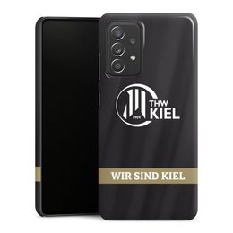 DeinDesign Galaxy A52s 5G Handy Premium Case Smartphone Handyh&uuml;lle Schutzh&uuml;lle gl&auml;nzend Thw Kiel Merchandise Handball Premium Case
